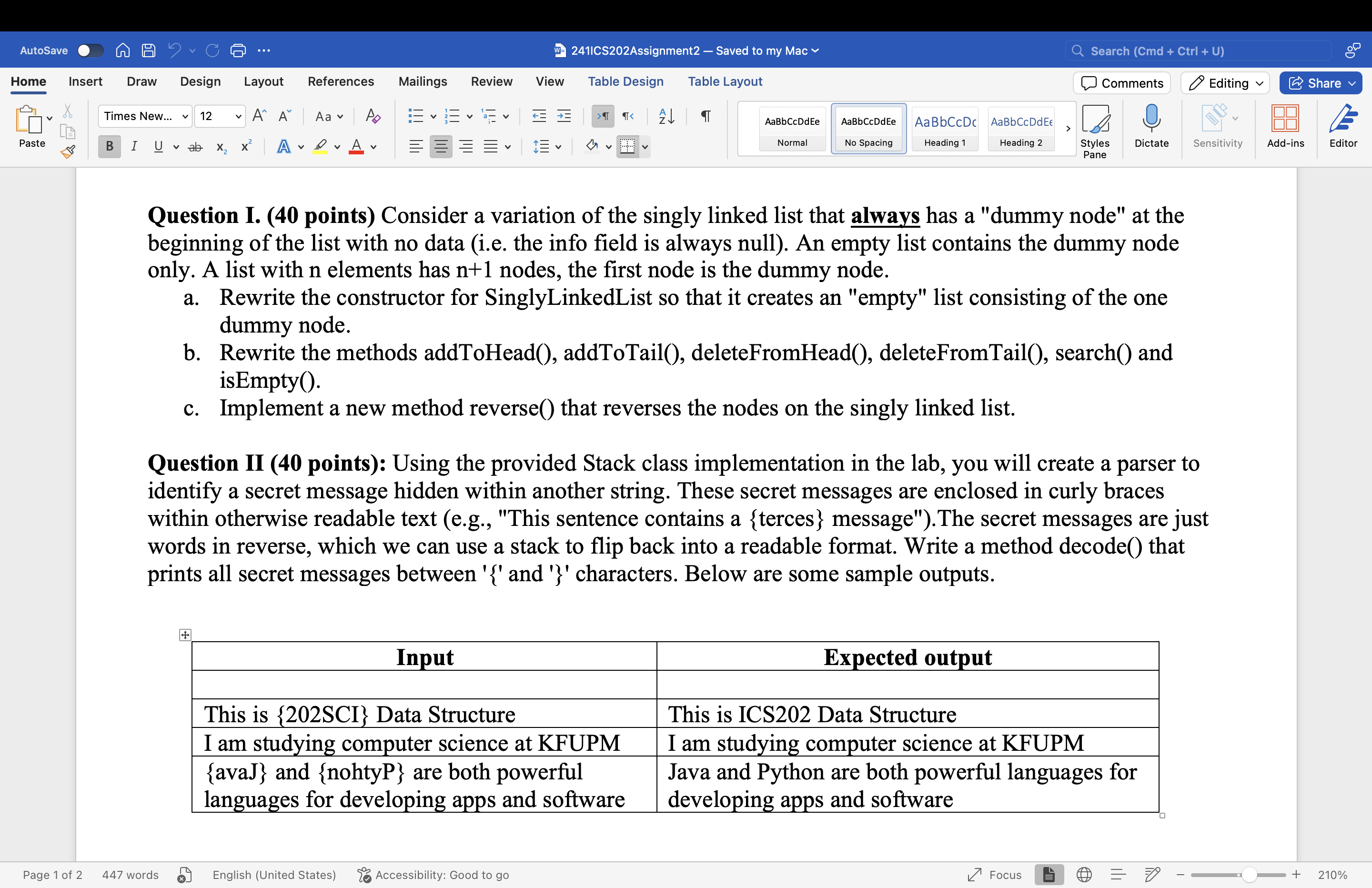 Solved Solve it in Java Question I. (40 ﻿points) ﻿Consider a | Chegg.com