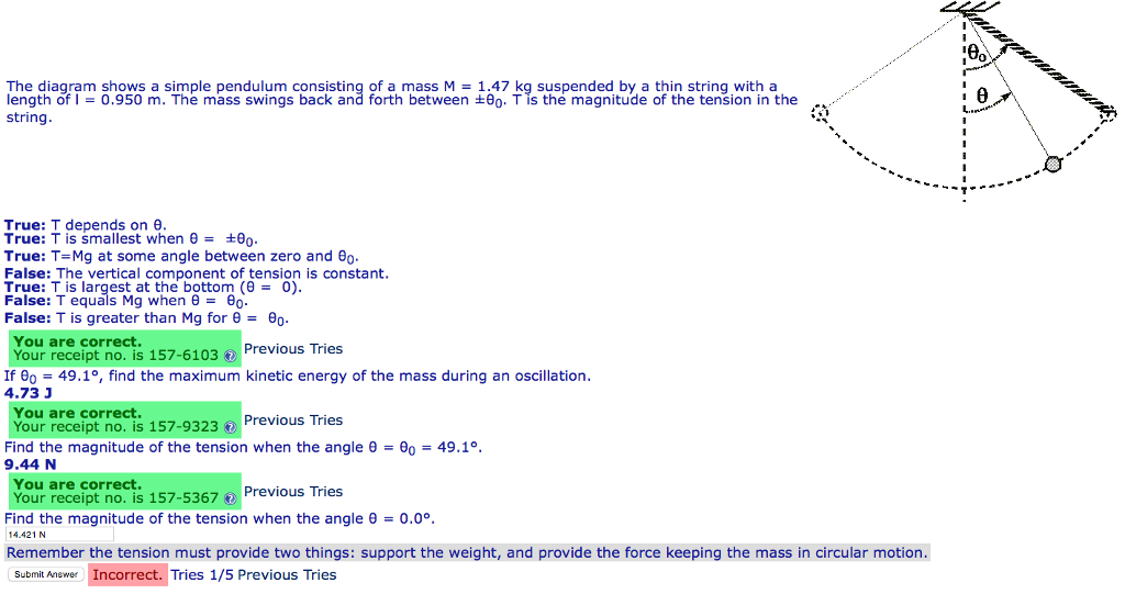 Solved EG The diagram shows a simple pendulum consisting of | Chegg.com