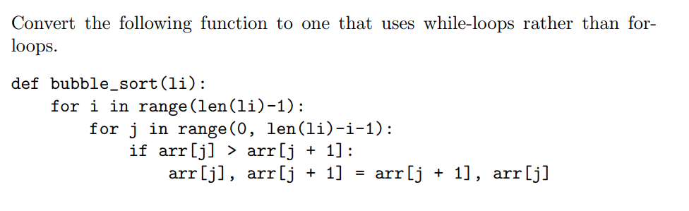 Solved Convert the following function to one that uses | Chegg.com
