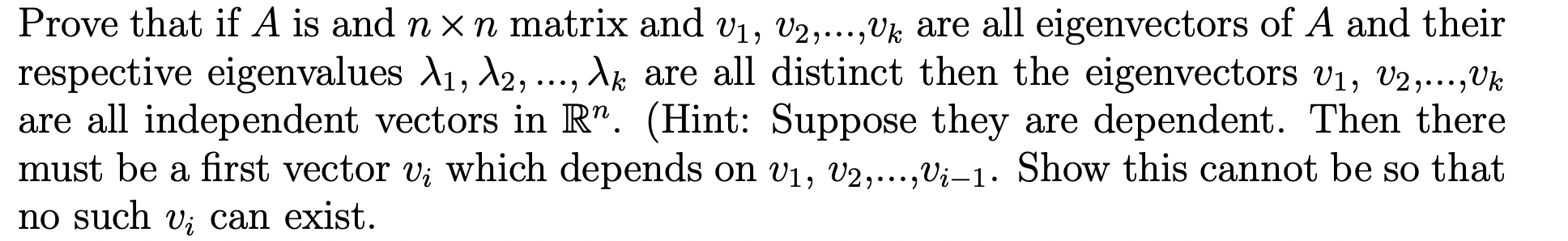 Solved ) n Prove that if A is and nxn matrix and V1, V2,..., | Chegg.com