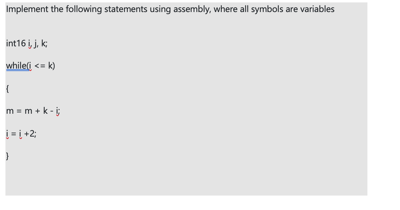 Solved Implement the following statements using assembly, | Chegg.com