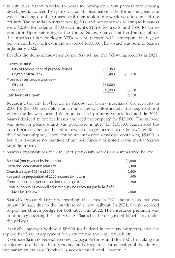 Solved 1. Saanvi Patel (Social Security number 123−45−6785 | Chegg.com