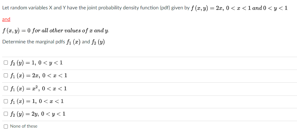 Solved Let random variables X and Y have the joint | Chegg.com