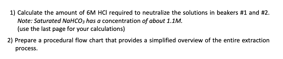 1) Calculate the amount of 6MHCl required to | Chegg.com