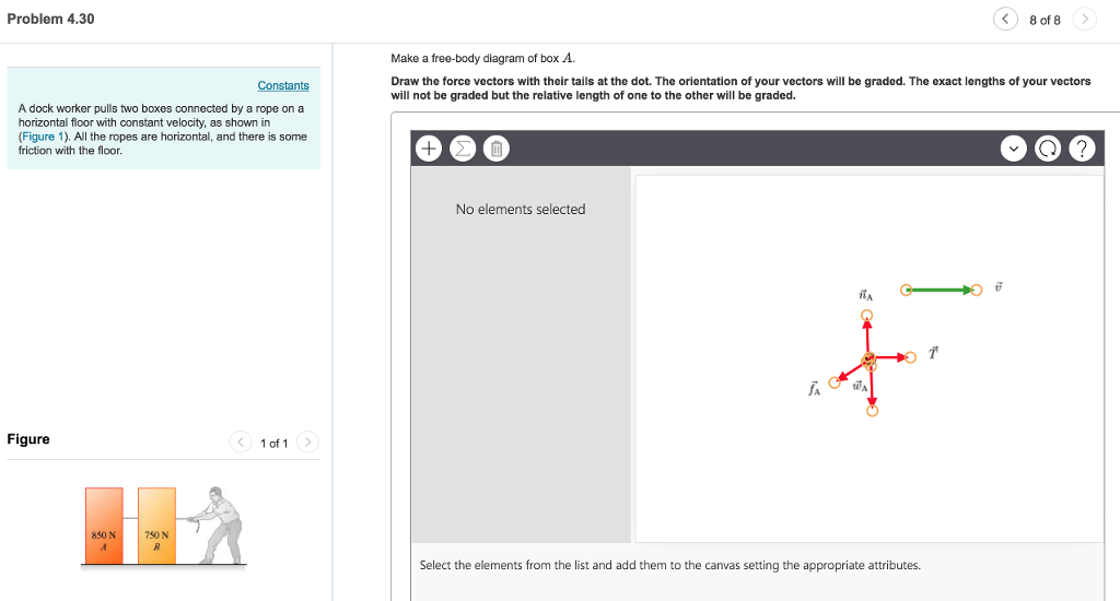 Solved Problem 4.30 8 of 8 Make a free-body diagram of box A | Chegg.com