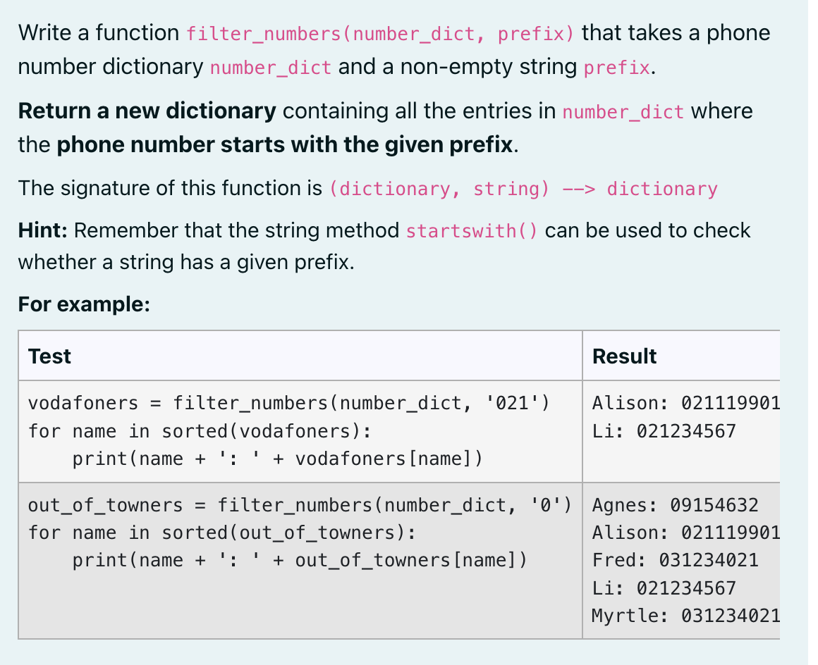 Solved Phone Dictionaries The following THREE questions all | Chegg.com