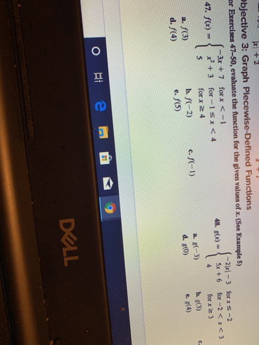 Solved W + 2 Objective 3: Graph Piecewise-Defined Functions | Chegg.com