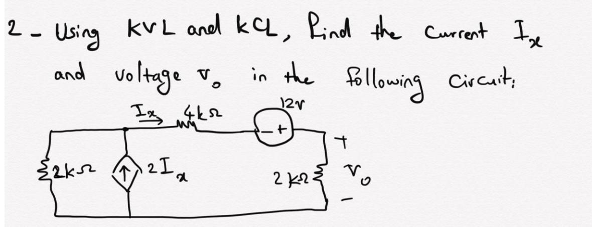 Solved 2- Using ku L and KCL, find the current Is and | Chegg.com