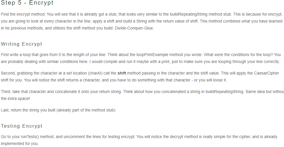 Solved Step 2 - Warm Up Method: loop PrintExample Let's | Chegg.com
