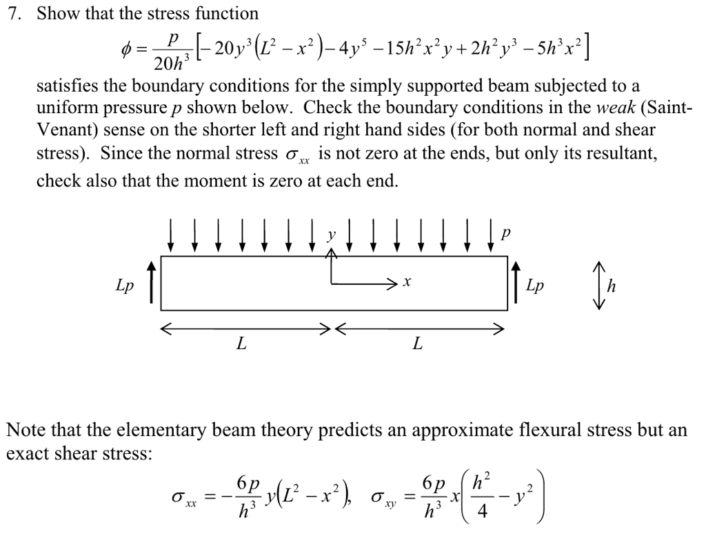 Solved Show that the stress function(see figure | Chegg.com