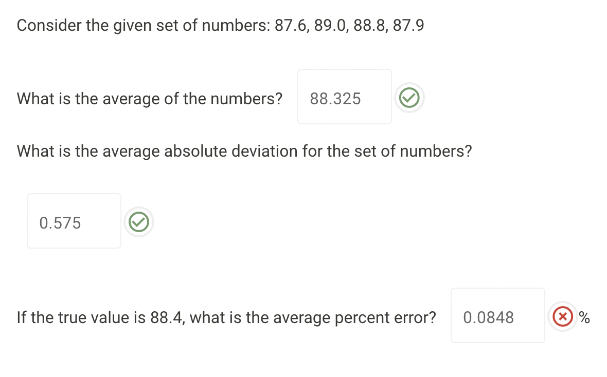 Solved Consider the given set of numbers: | Chegg.com