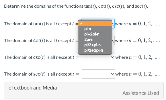Solved Current Attempt in Progress Determine the domains of | Chegg.com
