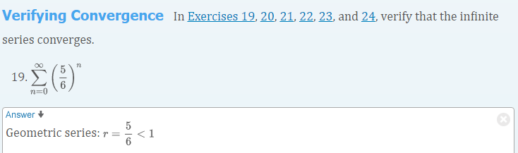 Solved Verifying Convergence In Exercises 19, 20, 21, 22, | Chegg.com