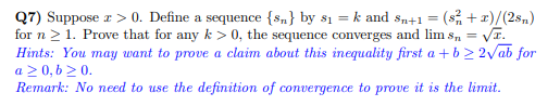 Solved Definition 1 Subsequence Let {n} 1 Be A Sequence