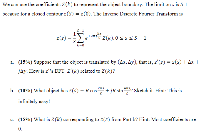 3. Object Representation ( 40%) : We can represent an | Chegg.com