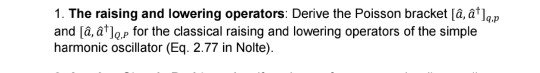 Solved 1. The raising and lowering operators: Derive the | Chegg.com