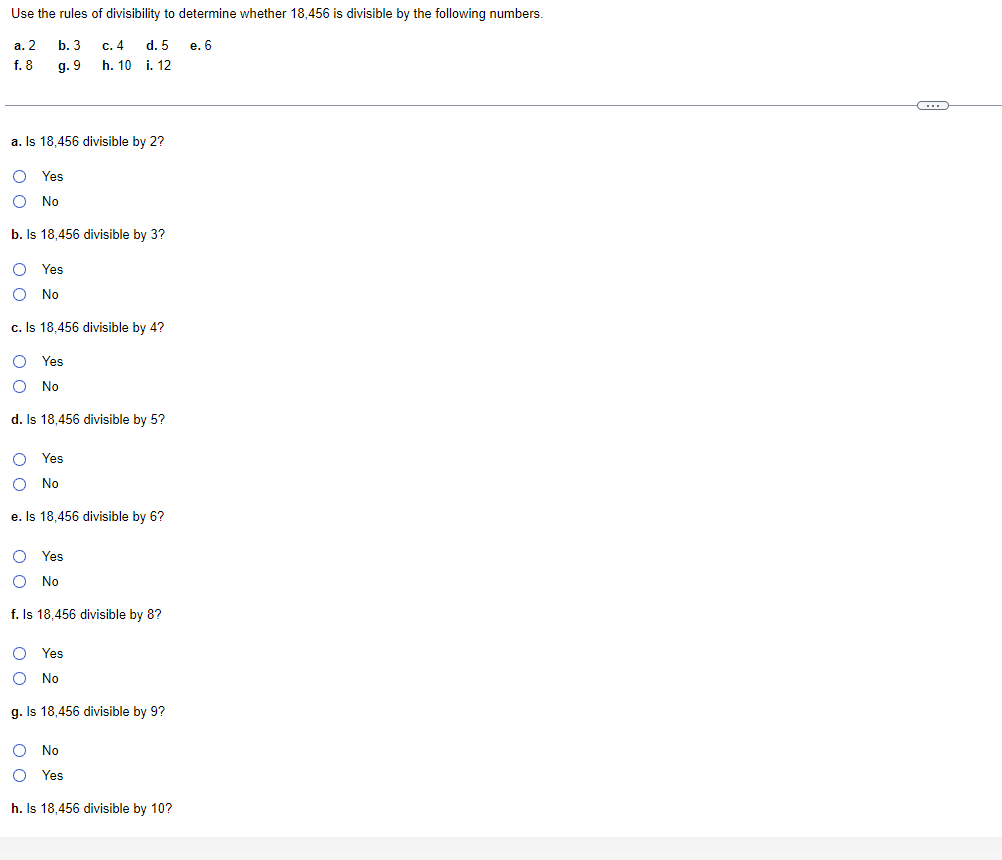 Solved Use the rules of divisibility to determine whether | Chegg.com