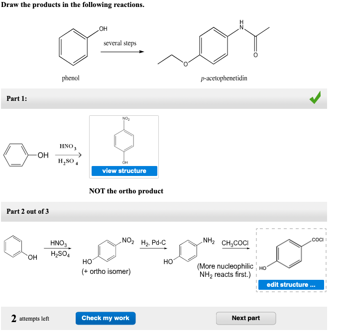 Solved Draw the products in the following reactions OH | Chegg.com