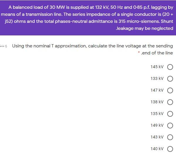 Solved If the load is removed and the sending end voltage | Chegg.com
