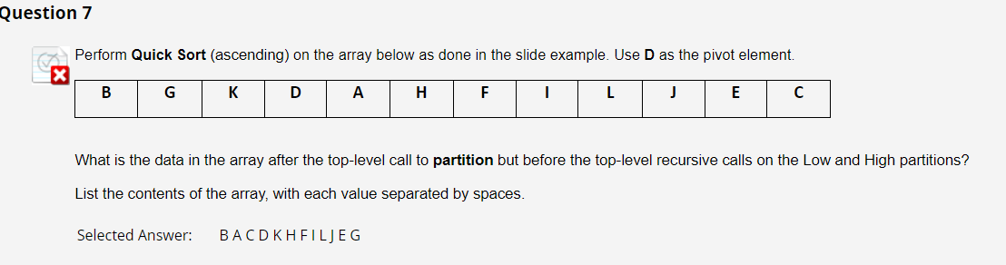 Solved What is the data in the array after the top-level | Chegg.com