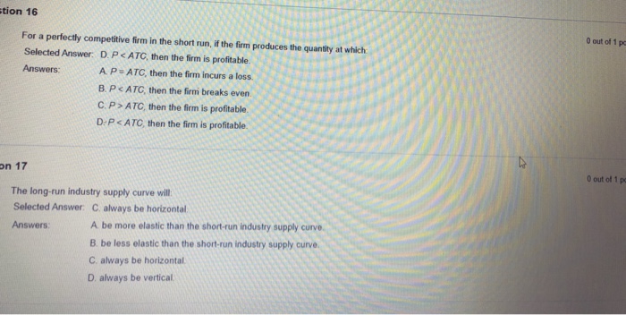 Solved n 2 0 out of 1 point (Table: Total Cost and Output) | Chegg.com