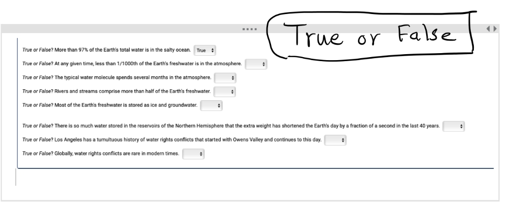 Solved True or False True or False? More than 97% of the | Chegg.com