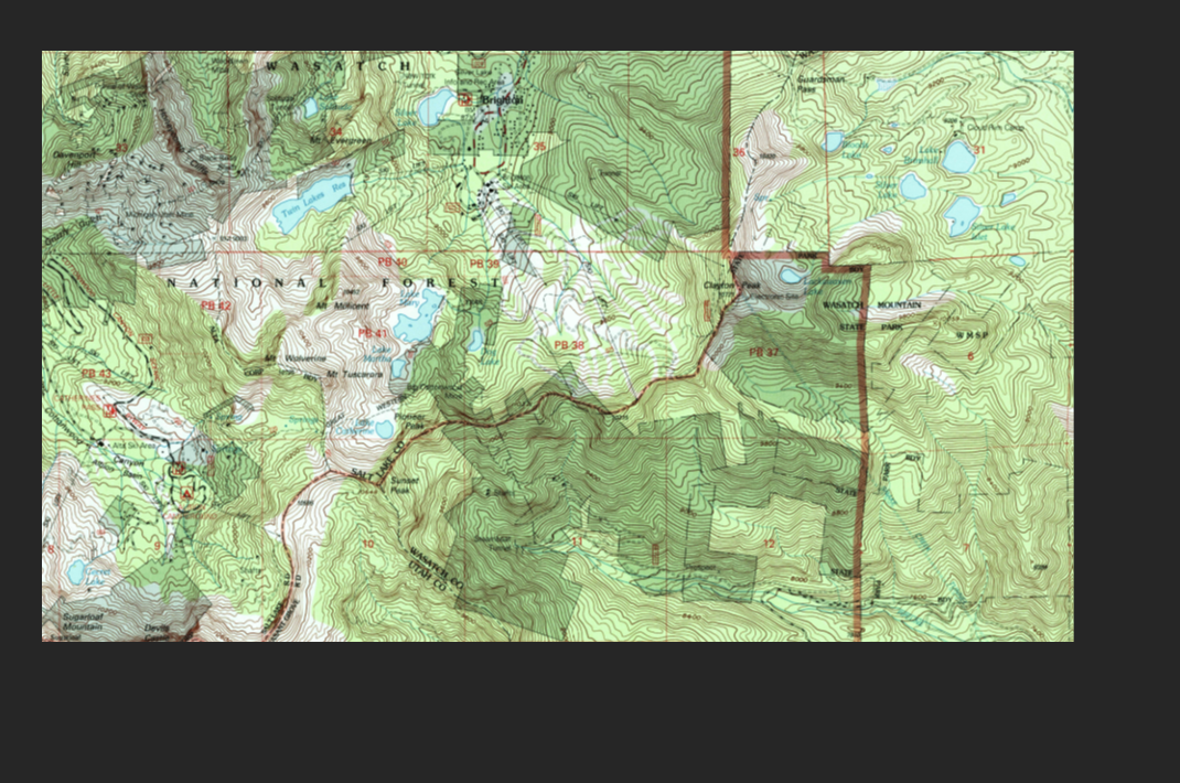 Solved 1) Refer to the topographic map of the Brighton | Chegg.com
