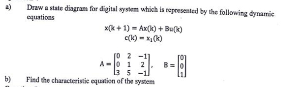Solved a) ﻿Draw a state diagram for digital system which is | Chegg.com