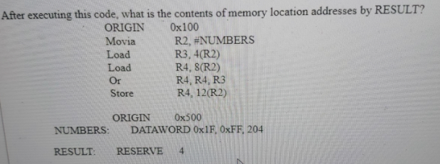 Solved After executing this code, what is the contents of | Chegg.com