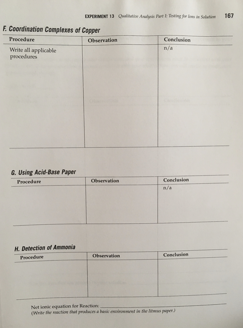 NAME EXERCISE 13 DATE LAB SECTION Worksheet | Chegg.com