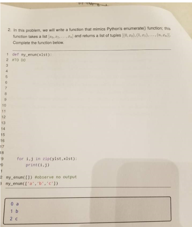 Solved 2 In this problem, we will write a function that | Chegg.com