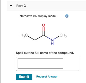 Solved Part A Interactive 3D display mode СНз H3C Cl H3 | Chegg.com
