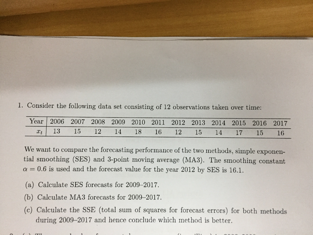 Solved 1. Consider the following data set consisting of 12 | Chegg.com
