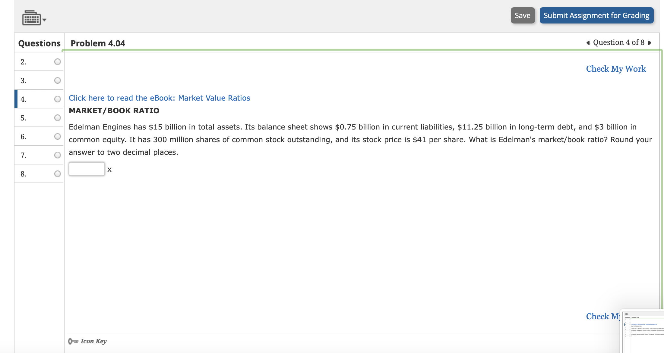 Solved Check My WorkClick here to read the eBook: Market | Chegg.com