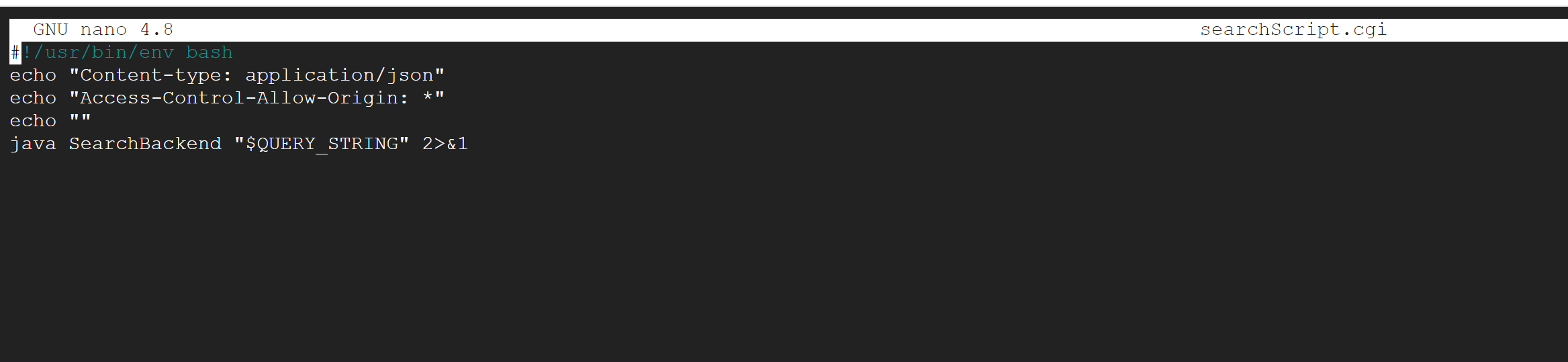 Solved Update CGI Program Next, we'll implement sending the | Chegg.com