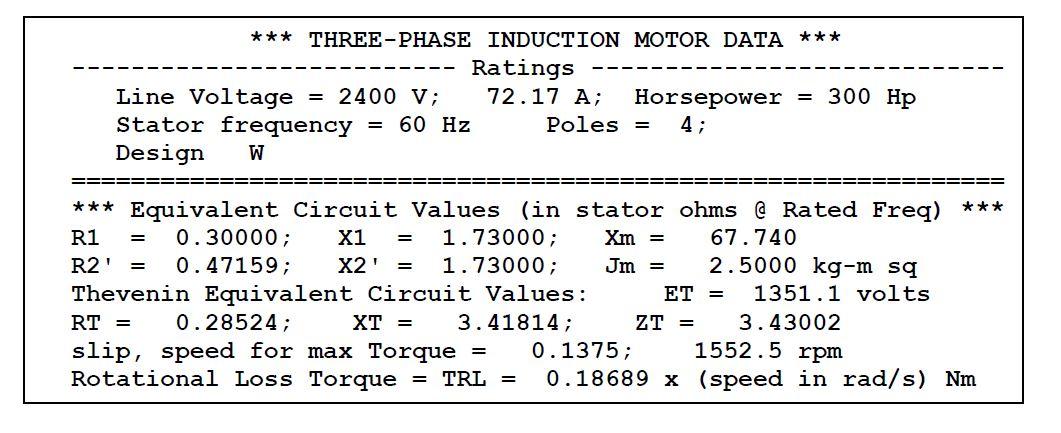 Solved *** THREE-PHASE INDUCTION MOTOR DATA *** Ratings Line | Chegg.com