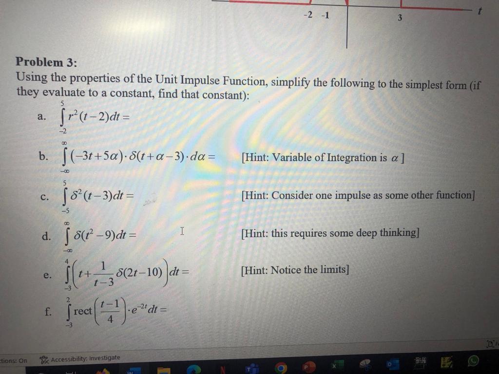 Solved -2 -1 3 Problem 3: Using the properties of the Unit | Chegg.com