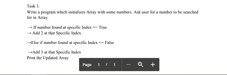 Task 3 Write A Program Which Initializes Array With