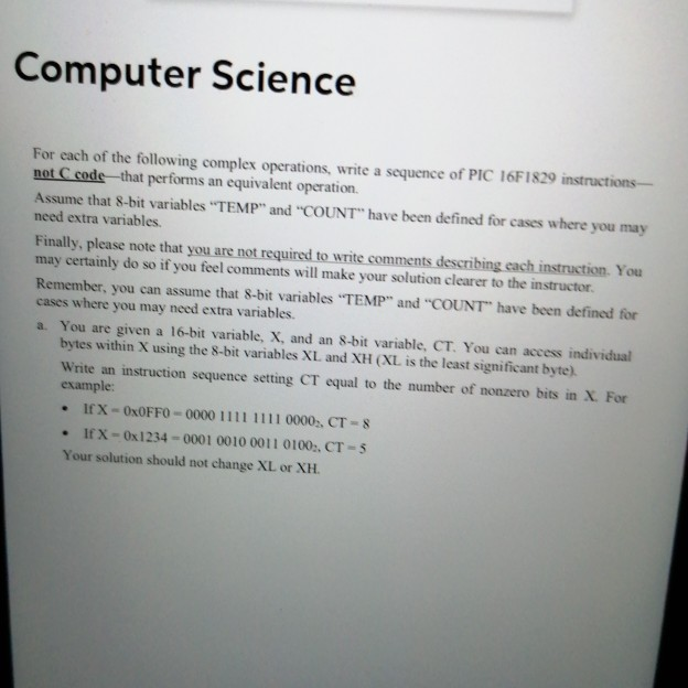 Computer Science For each of the following complex | Chegg.com