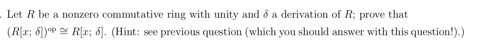 Solved In the following questions, M(n, R) denotes the ring | Chegg.com