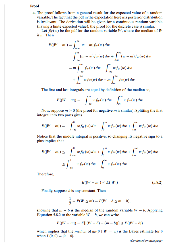 Solved =m Proof a. The proof follows from a general result | Chegg.com