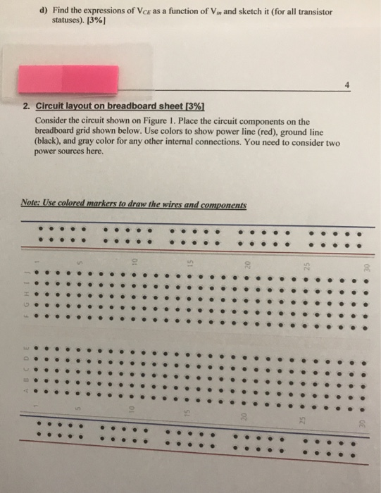 Solved Consider the following BJT circuit LED 5V R2 1K VCE | Chegg.com