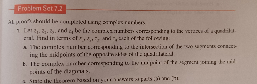 Solved All proofs should be completed using complex numbers. | Chegg.com
