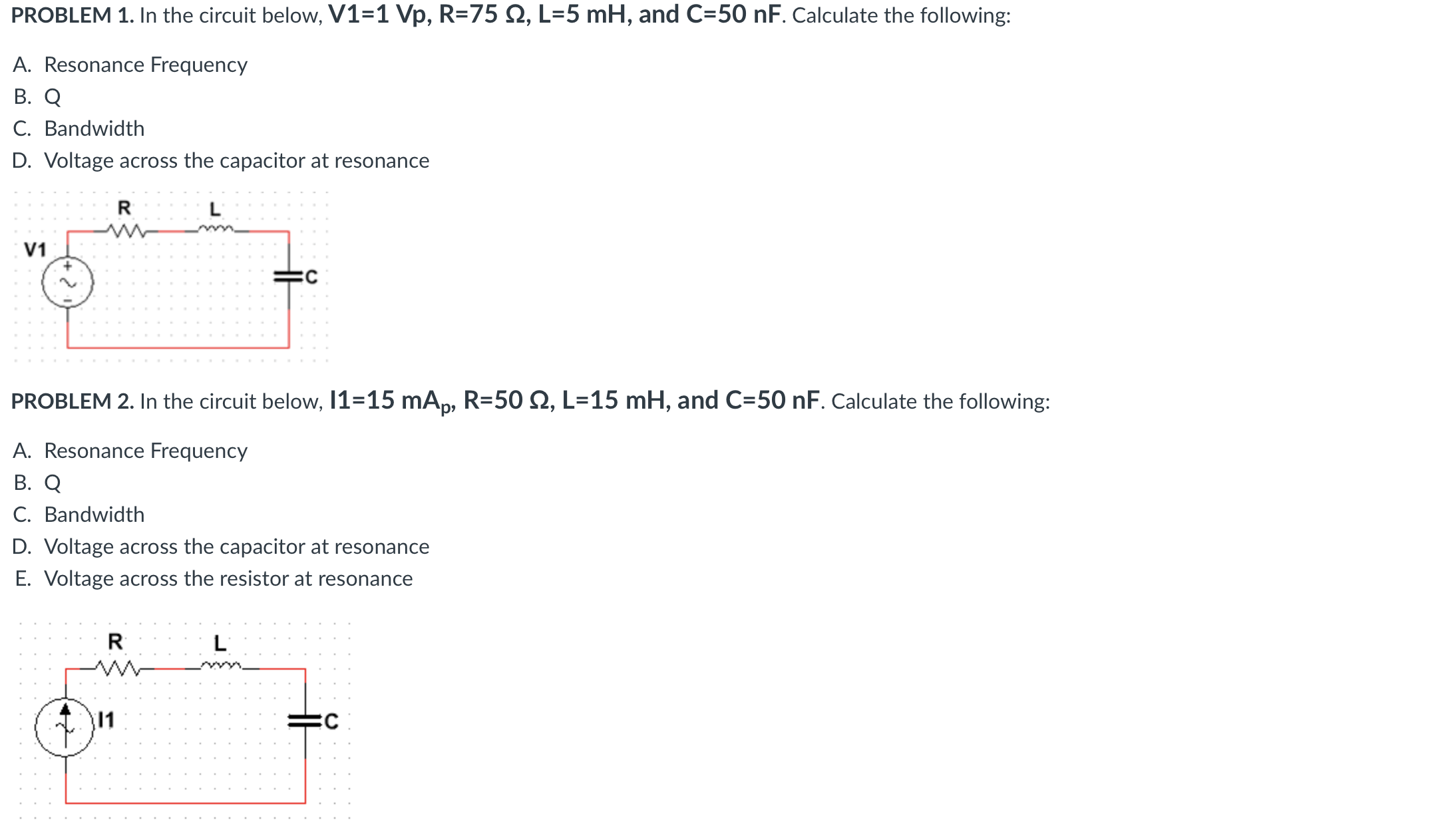 Solved PROBLEM 1. In the circuit below, \\( \\mathrm{V} 1=1 | Chegg.com