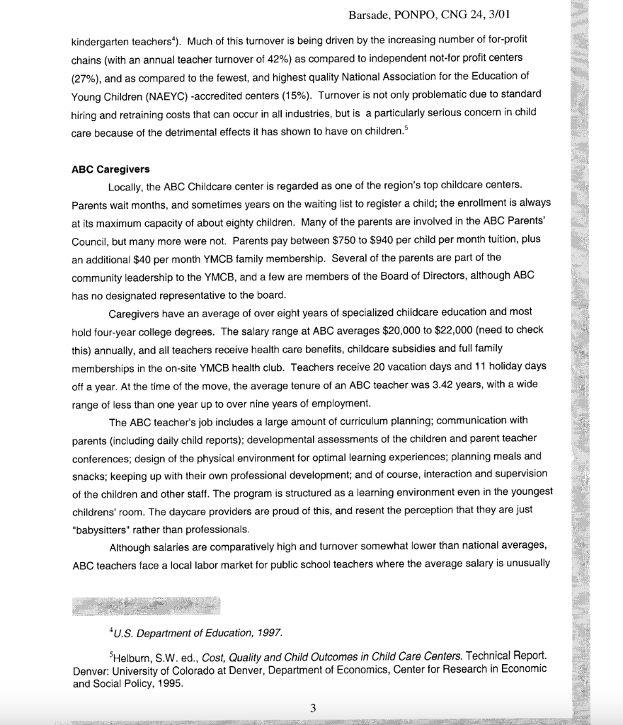 Solved Mini Case Study #5 Read the ABC Child Care Case | Chegg.com