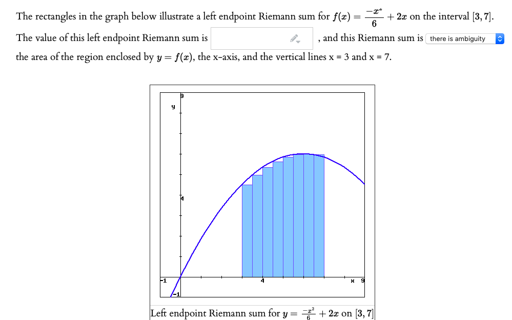 Solved 6 The rectangles in the graph below illustrate a left | Chegg.com