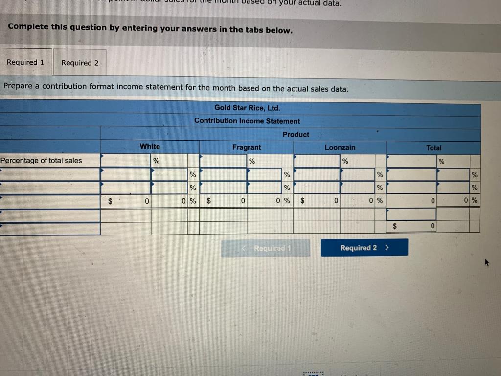 Solved Problem 5-21 (Algo) Sales Mix; Multiproduct | Chegg.com