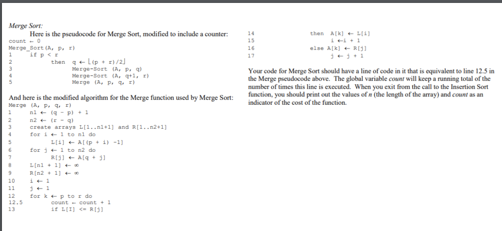 Solved PART ONE Introduction: Sorting routines are among the | Chegg.com