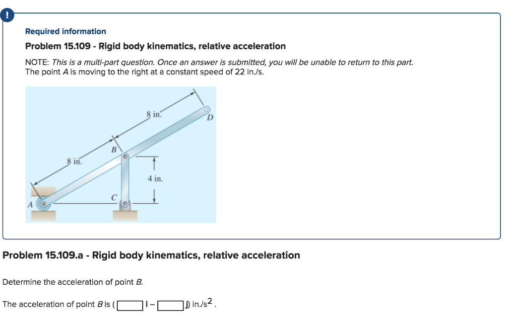 Solved The point A is moving to the right at a constant | Chegg.com