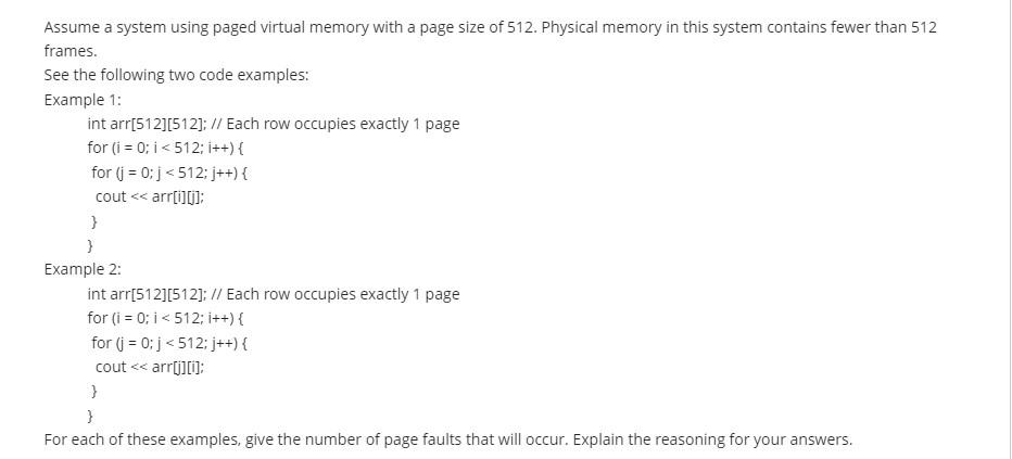 Assume a system using paged virtual memory with a | Chegg.com
